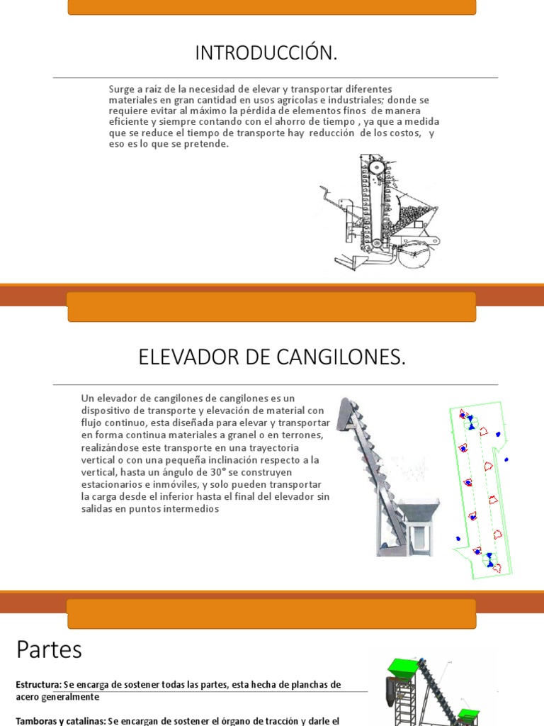 Elevadores de Cangilones | PDF | Acero | Aluminio