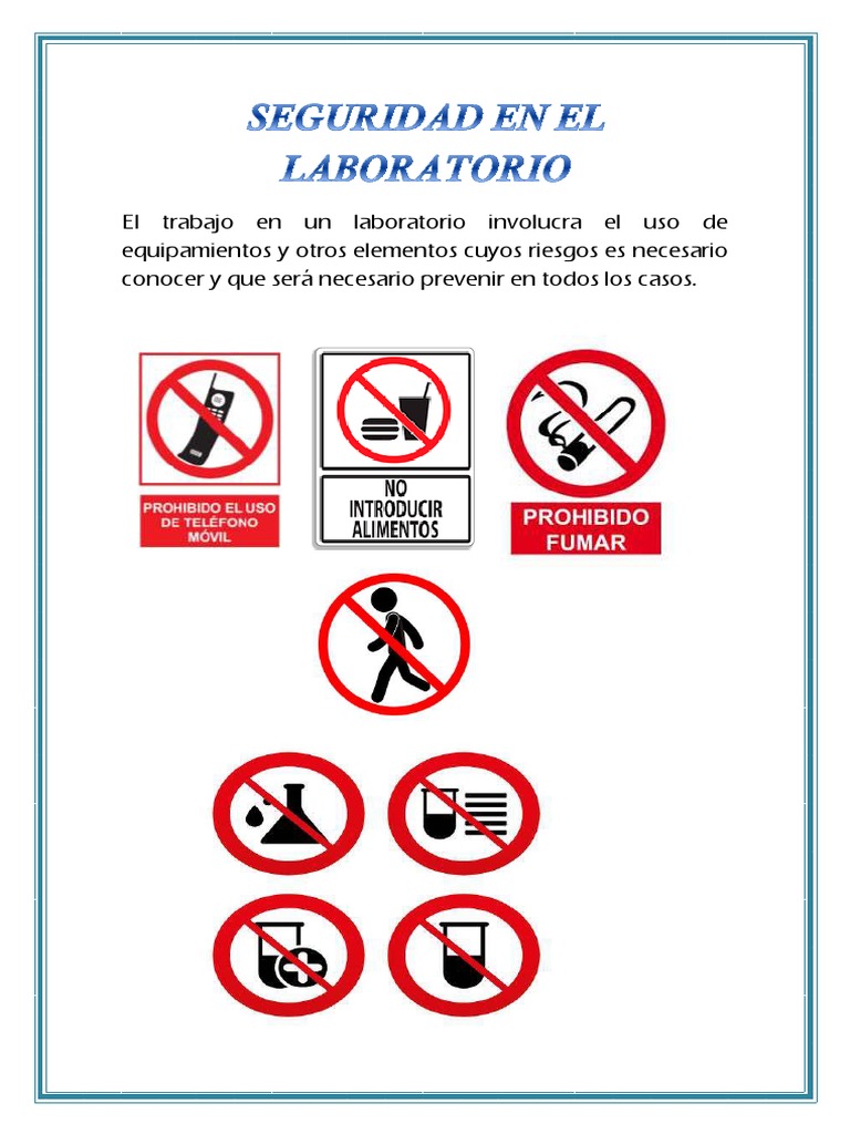 Seguridad en El Laboratorio | PDF | Laboratorios | Agua