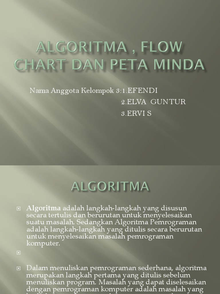 3.1. Algoritma, Flow Chart Dan Peta Minda | PDF