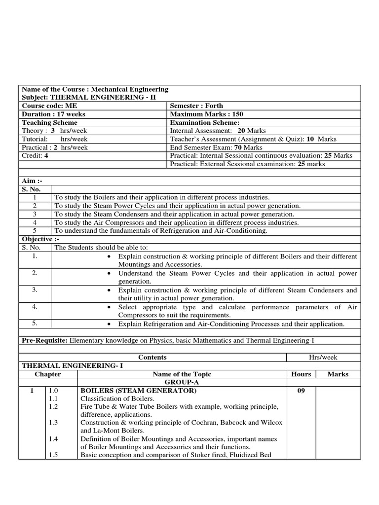 4th Sem 7 Mechanical Engineering | PDF | Air Conditioning | Refrigeration