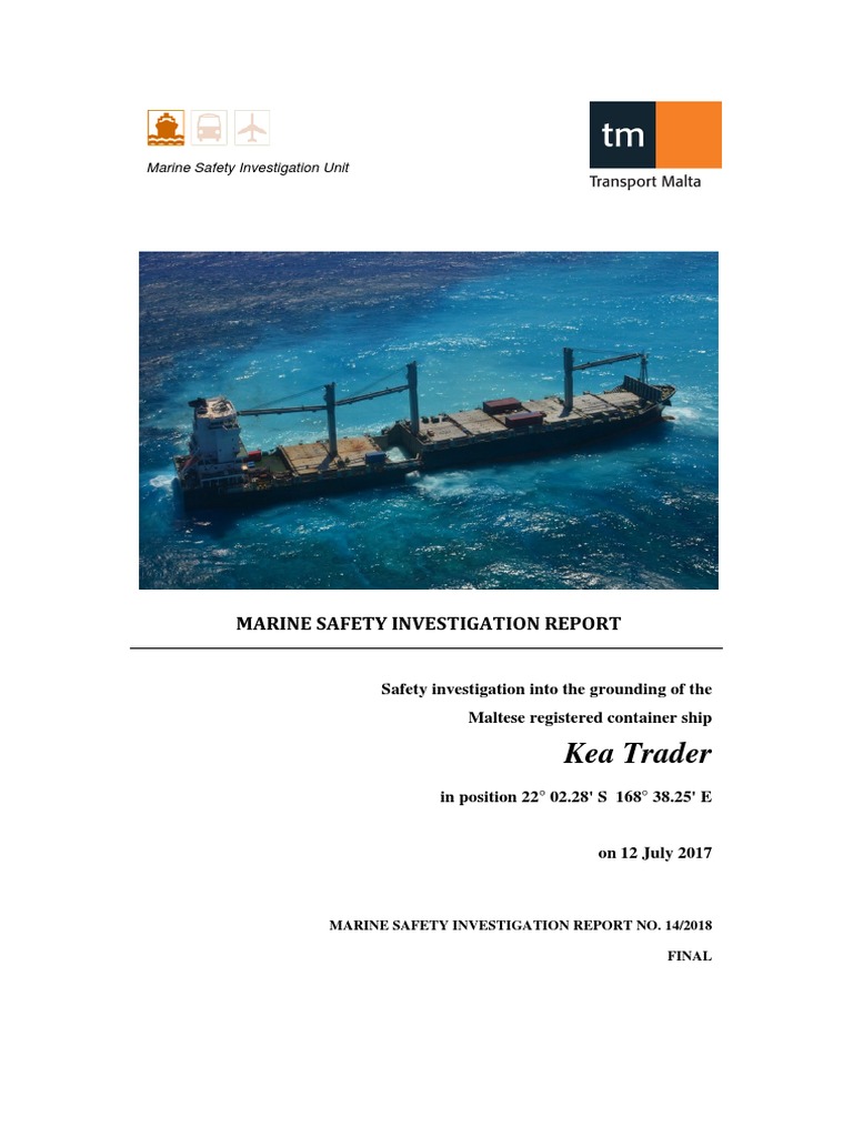 Final Safety Investigation Report (Transport Malta) | PDF | Navigation ...