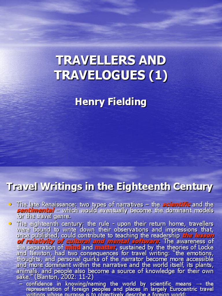 Eighteenth-Century Travel Writing | PDF | Odysseus | Travel Literature