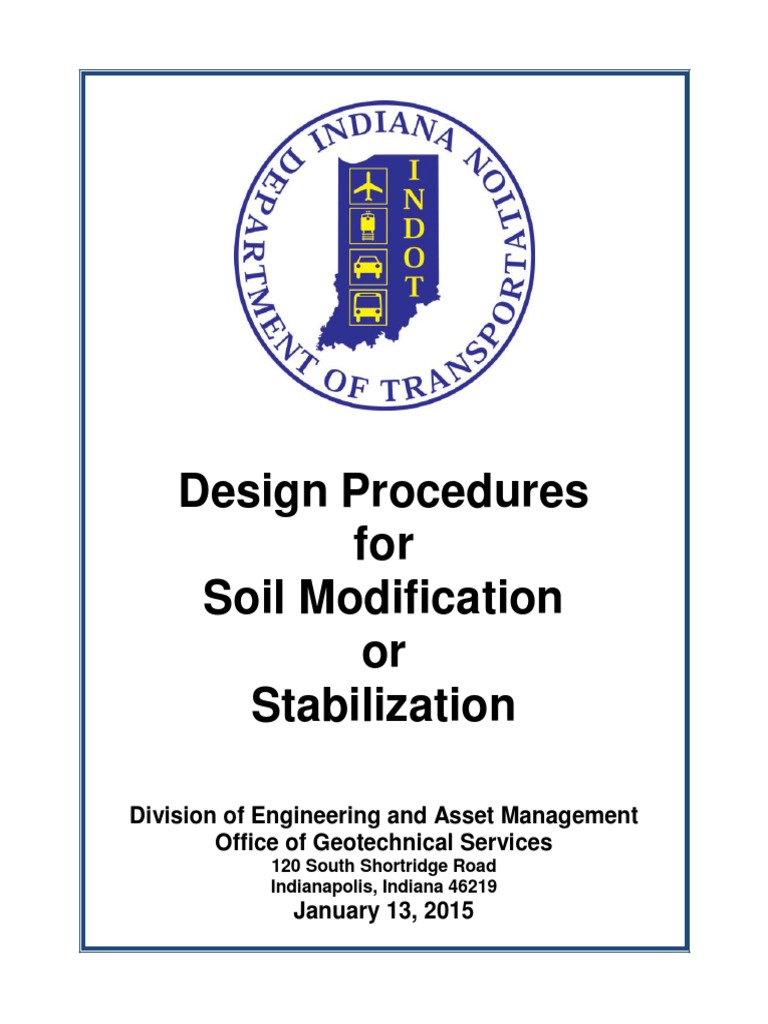 INDOT Soil Modification Guidelines | PDF | Fly Ash | Soil