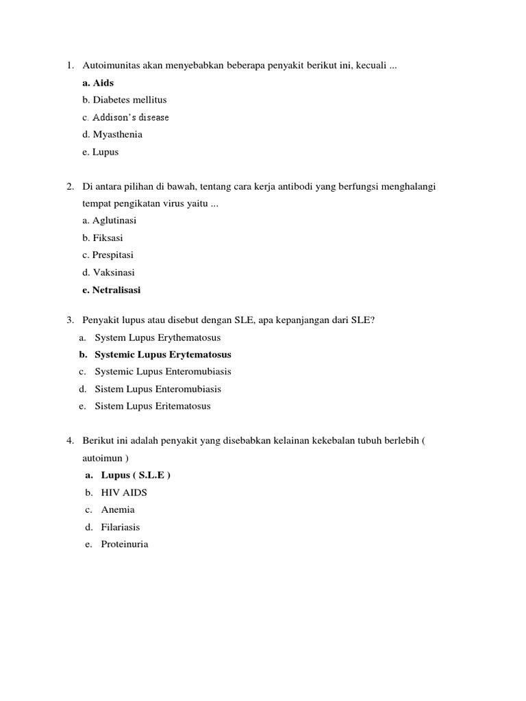 Soal SLE | PDF