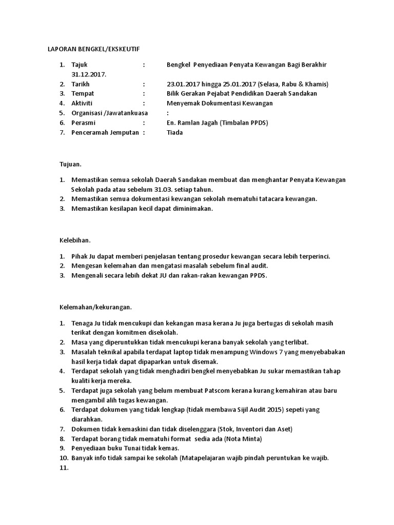 Laporan Bengkel | PDF