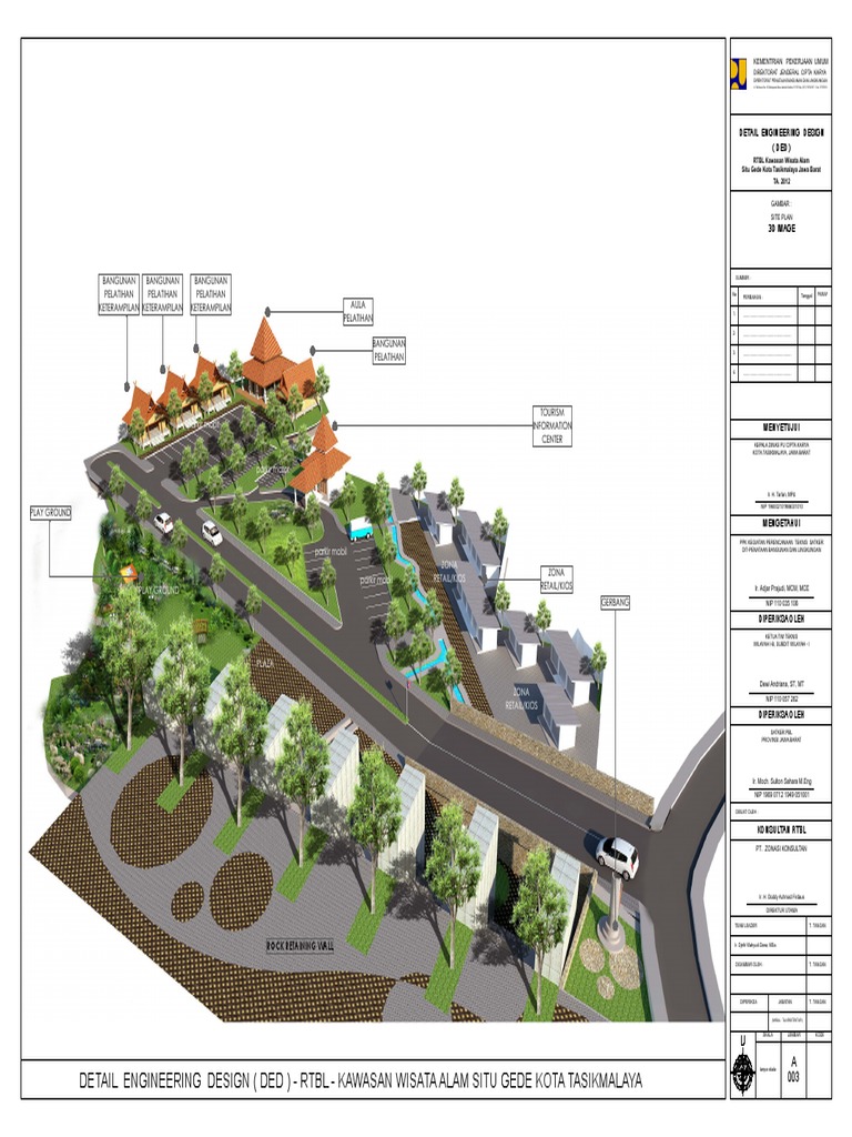 3D Lansekap DED Kawasan Wisata PDF | PDF