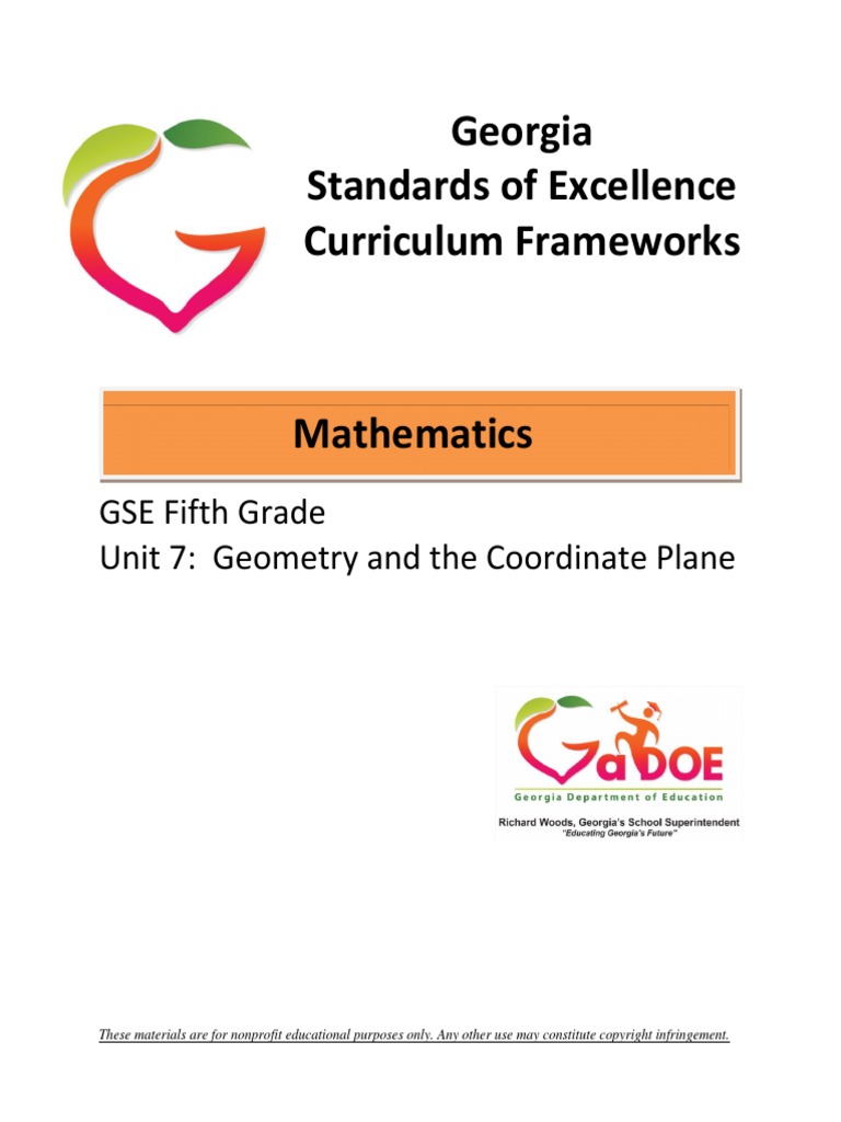 Georgia Standards of Excellence Curriculum Frameworks: GSE Fifth Grade ...