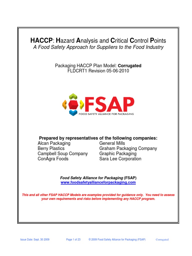 A Food Safety Approach For Suppliers To The Food Industry | PDF ...