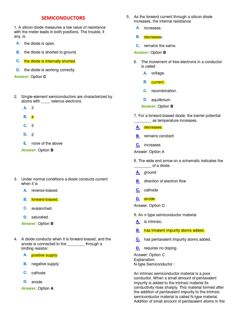 INDIABIX (MCQs Elecs) | PDF | Diode | Bipolar Junction Transistor