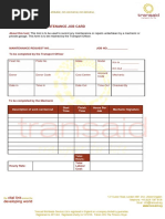 Job Card Template | PDF