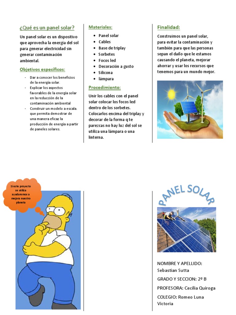 Tríptico sobre Paneles Solares | PDF | Arte