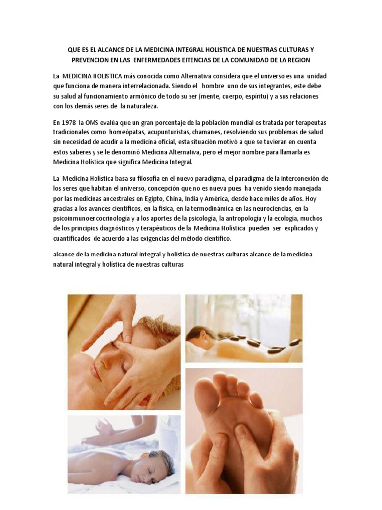 Medicina Integral Holística: Conceptos Clave | PDF