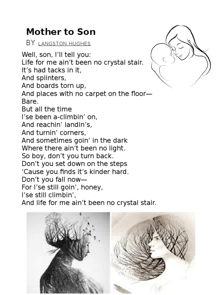 Mother To Son: Langston Hughes | PDF