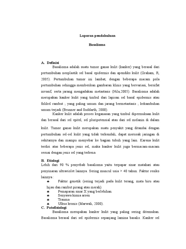 Ciri dan Pengobatan Basalioma | PDF | Pengembangan Diri | Sains ...