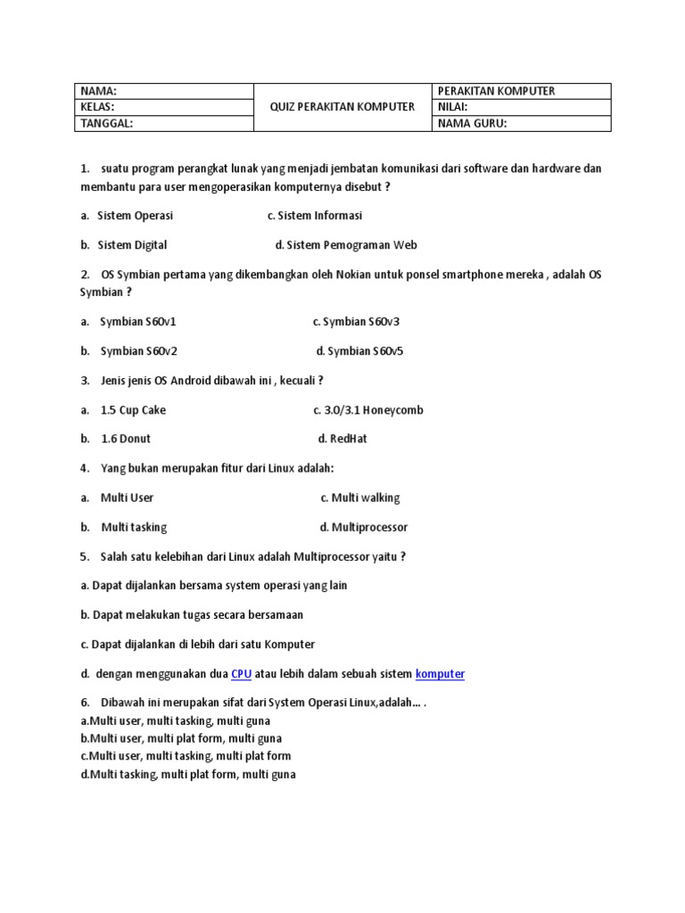 Contoh Soal Edit | PDF
