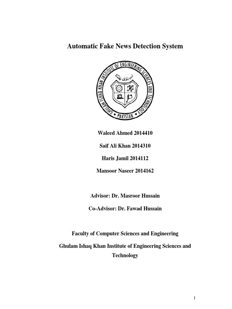 Fake News Detection | PDF | Support Vector Machine | Use Case