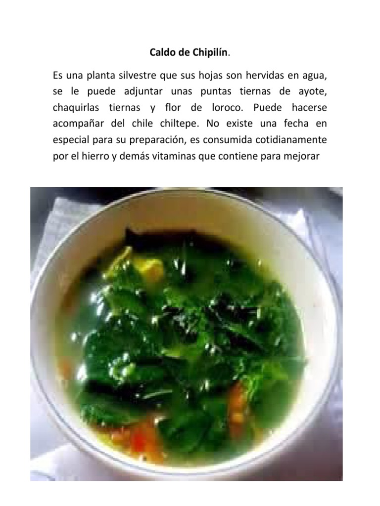 Caldo de Chipilín | PDF