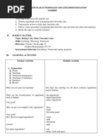 I. Objectives:: Detailed Lesson Plan in T.L.E 12 (Cookery) | PDF ...
