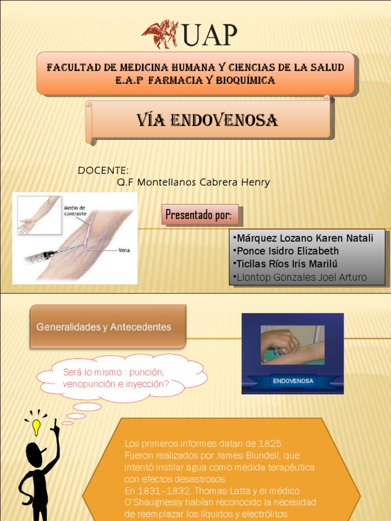 Vía Endovenosa: Usos y Complicaciones | PDF | Terapia intravenosa ...