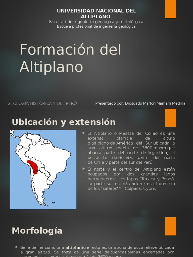 Formación y Geología del Altiplano | PDF | Andes | Geología