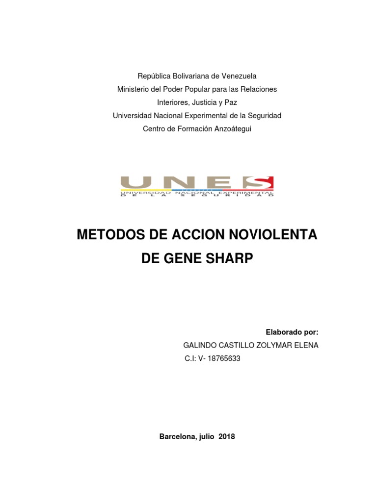 Métodos de Acción No Violenta de Gene Sharp | PDF | Consumo (economía)