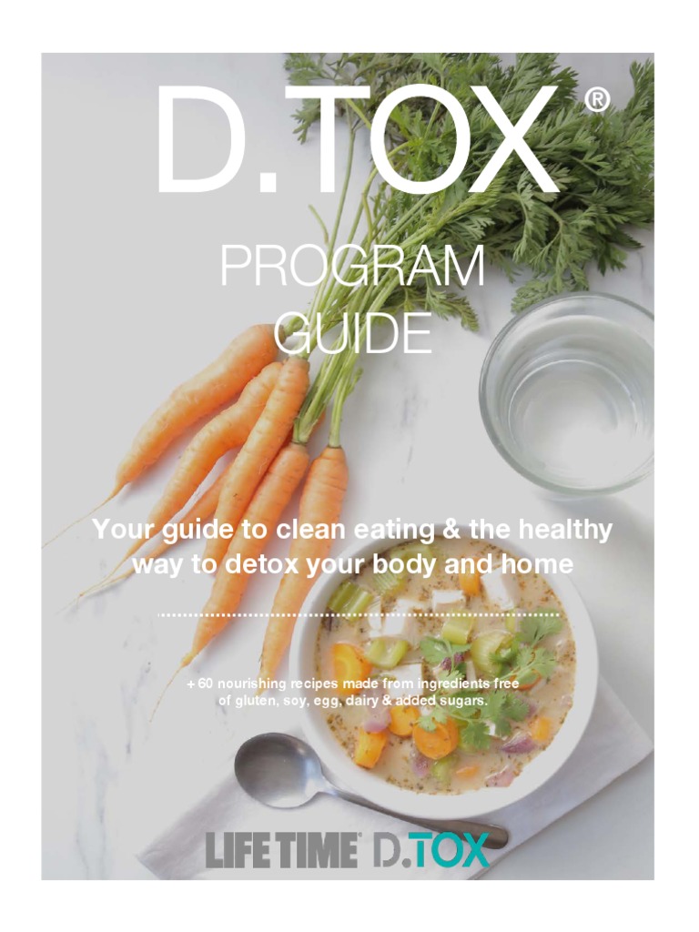 D.tox Program Guide | PDF | Detoxification (Alternative Medicine) | Vegetable Oil