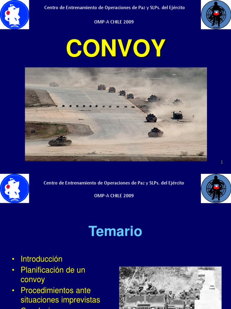 Convoy ESCOLTA CONVOY ONU | PDF | Francotirador | Chile