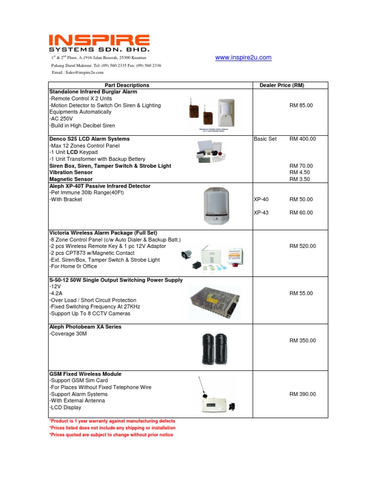 Alarm | PDF