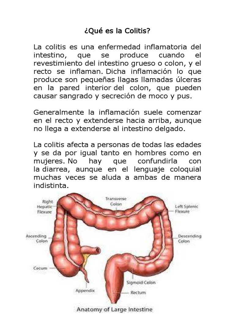 Qué Es La Colitis