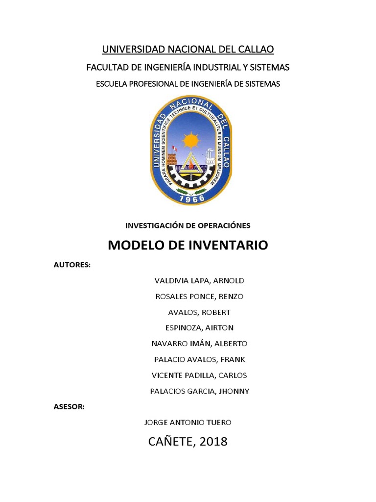 Modelo de Inventario y Control EOQ | PDF | Inventario | Economias