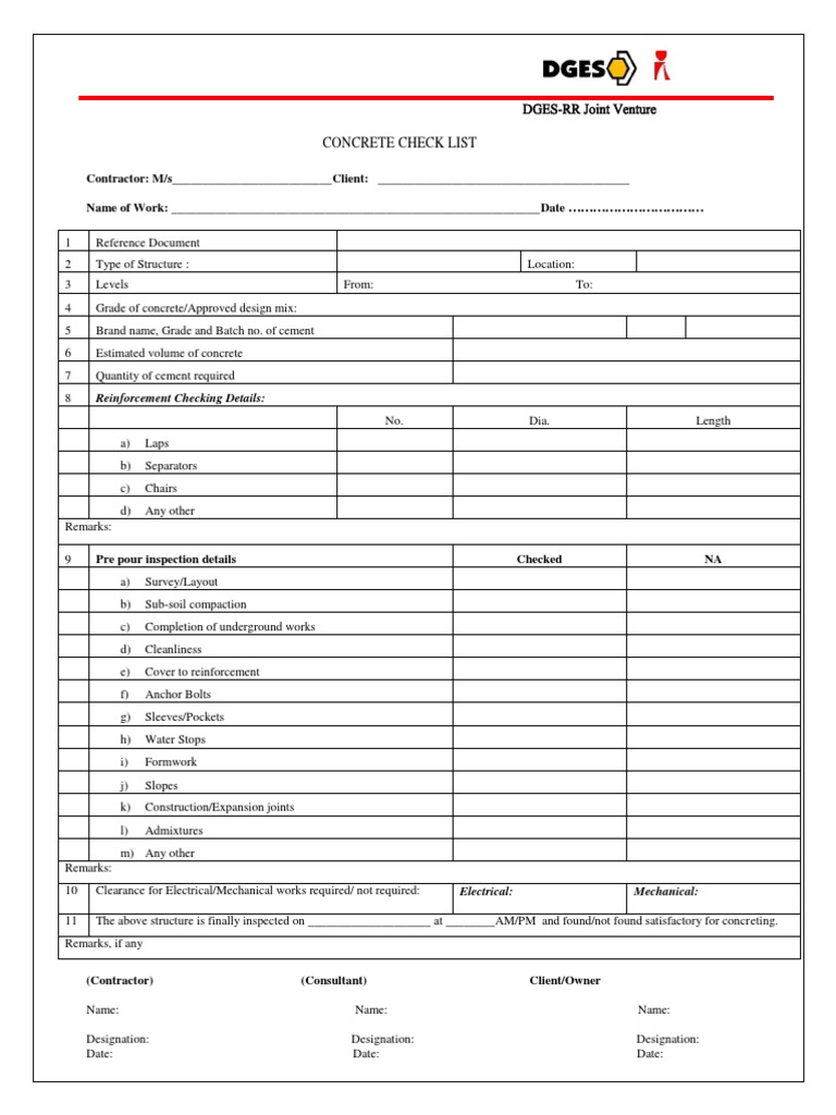 Concrete Pour Card | PDF | Composite Material | Concrete
