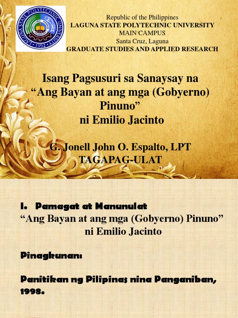 Pagsusuri Sa Sanaysay (Jonell) | PDF