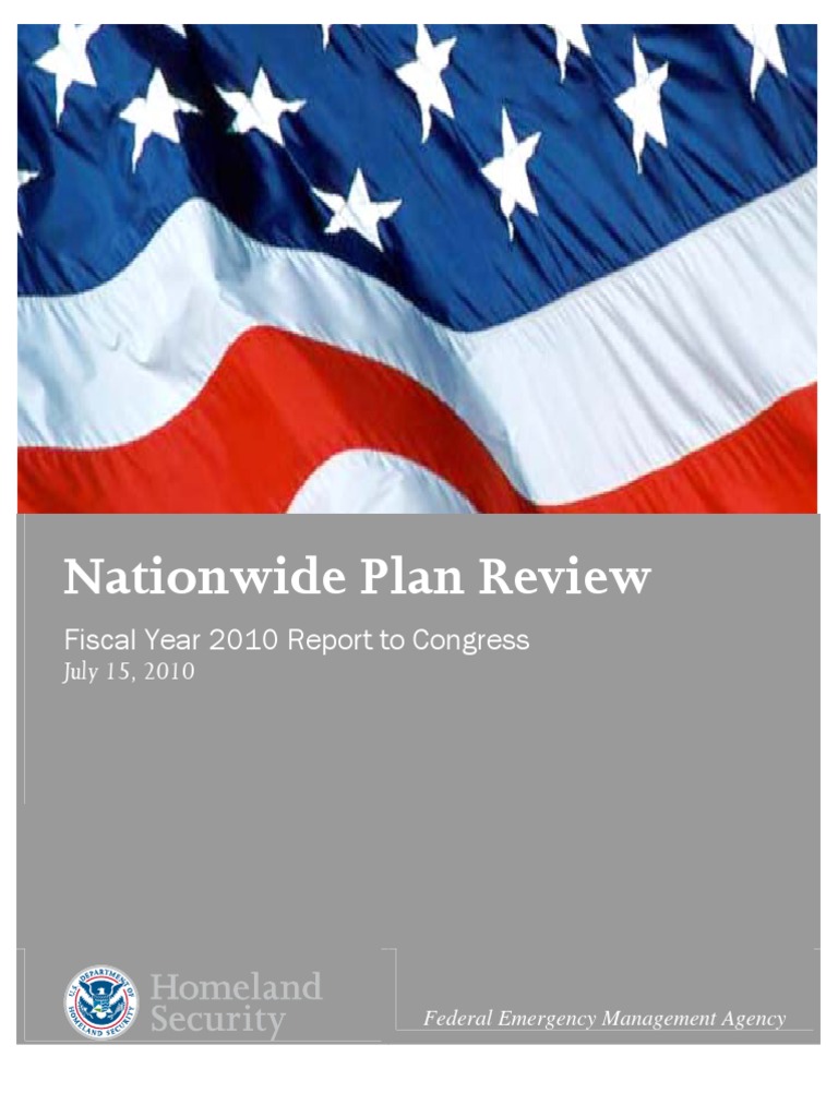 FEMA Nationwide Plans Review 2010 | PDF | Federal Emergency Management ...