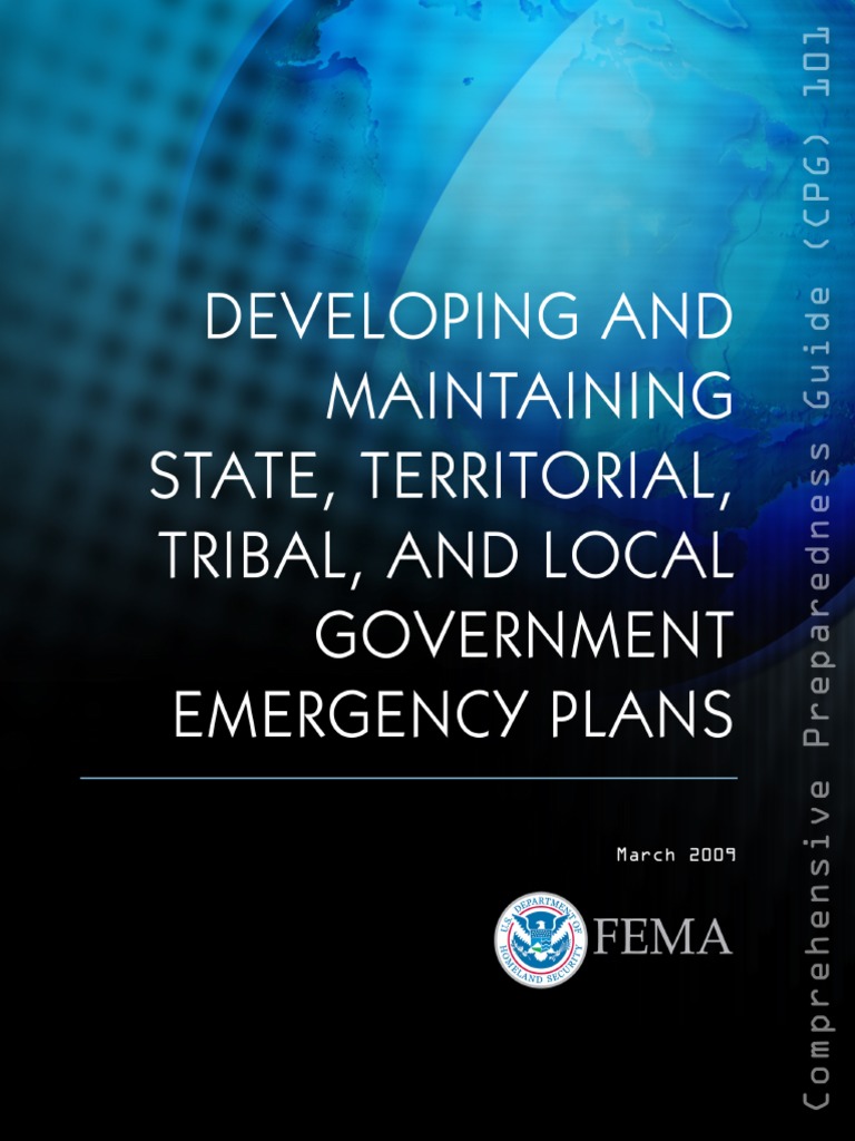 CPG 101 | Emergency Management | Federal Emergency Management Agency