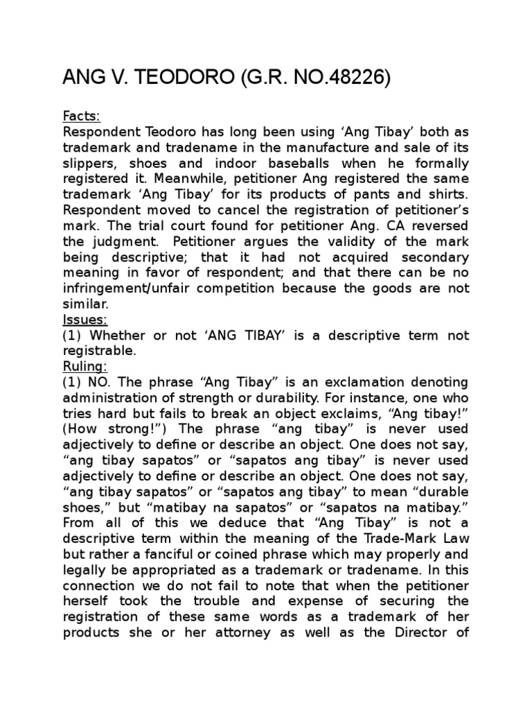 Ang Tibay | PDF