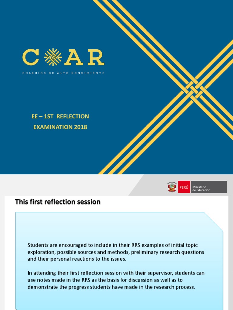 Reflection Session | PDF | Essays | Question