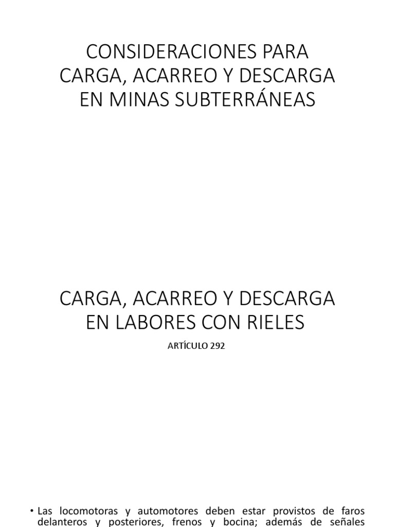Acarreo Y Transporte de Material | PDF | Locomotoras | Transporte