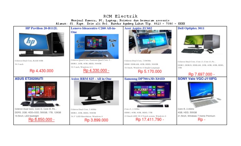 Daftar Harga PC | PDF