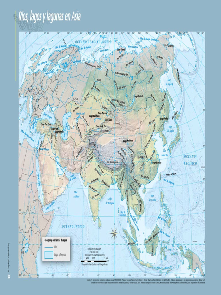 Rios, Lagos y Lagunas en Asia