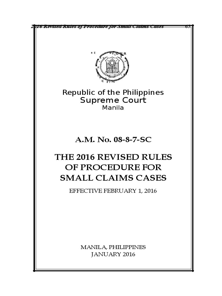 Small Claims Pamphlet | Download Free PDF | Lawsuit | Pleading