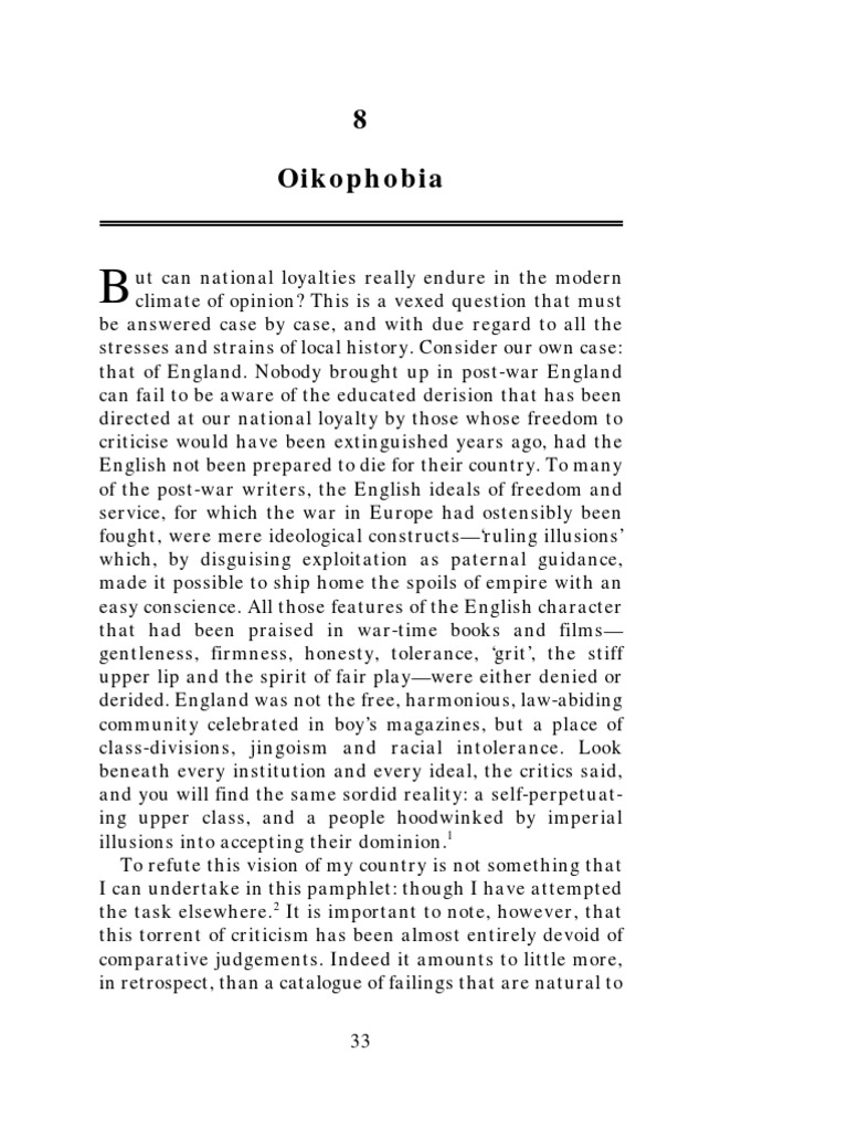 Oikophobia | PDF | United Kingdom | Sovereignty