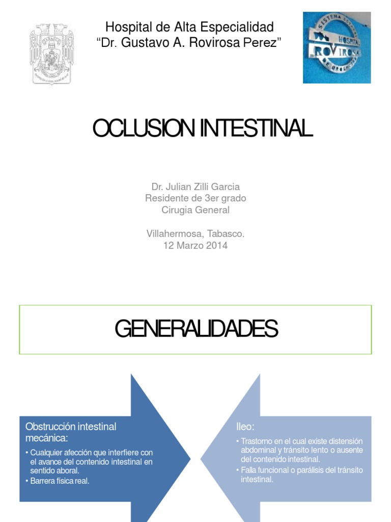Oclusión Intestinal | PDF | Enfermedades y trastornos | Medicina