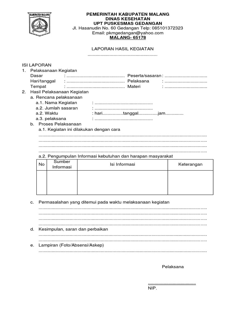 Laporan Hasil Kegiatan (LHK) | PDF | Seni