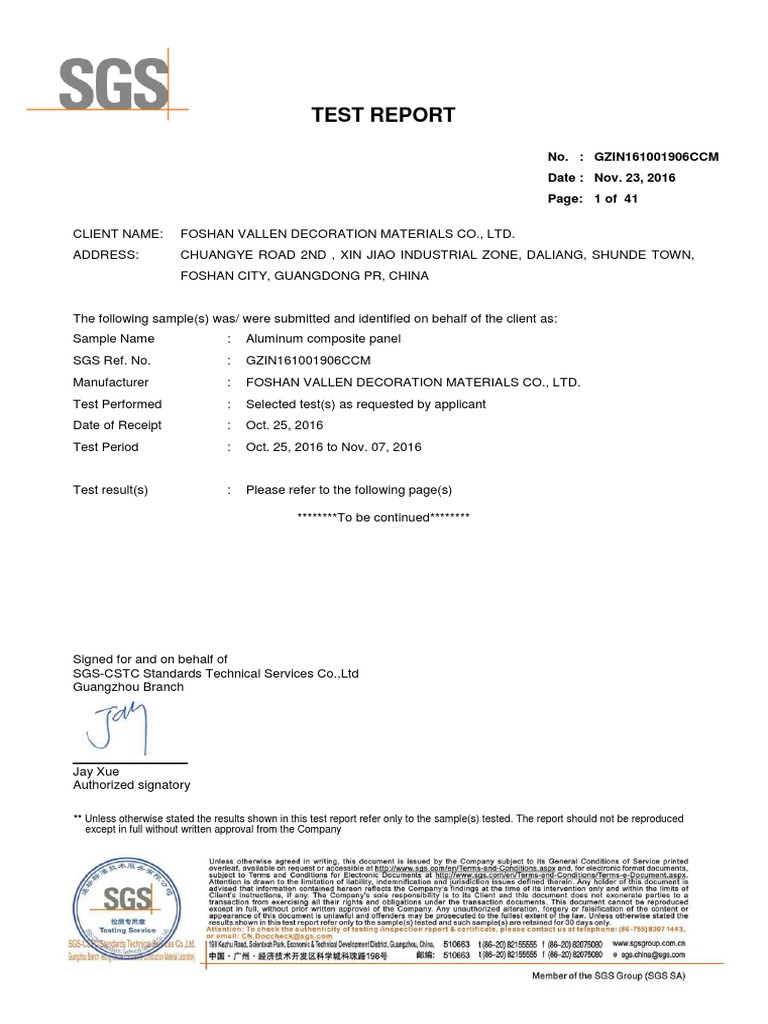 SGS Test Report-2 | PDF | Strength Of Materials | Ultimate Tensile Strength
