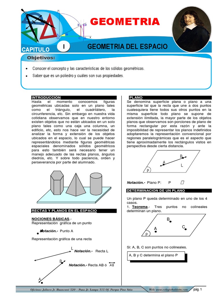 Geometría Tercero Secundaria | PDF | Geometria plana) | Espacios ...