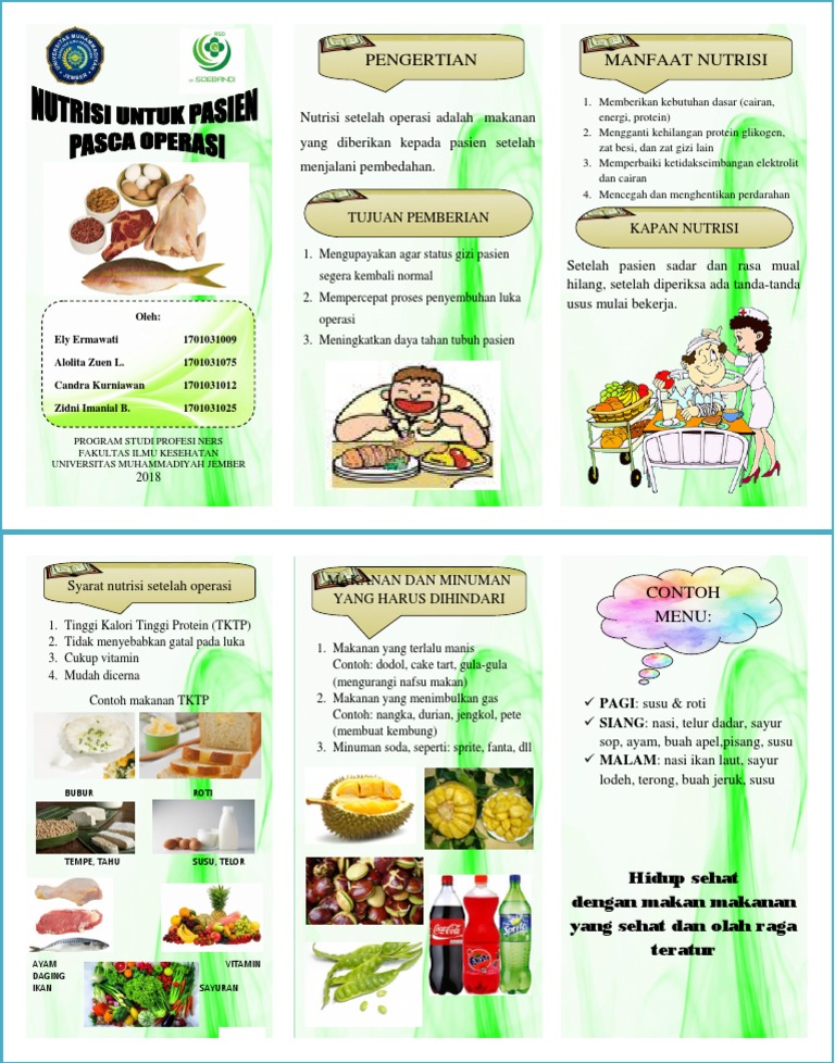 Leaflet Nutrisi Post Operasi | PDF