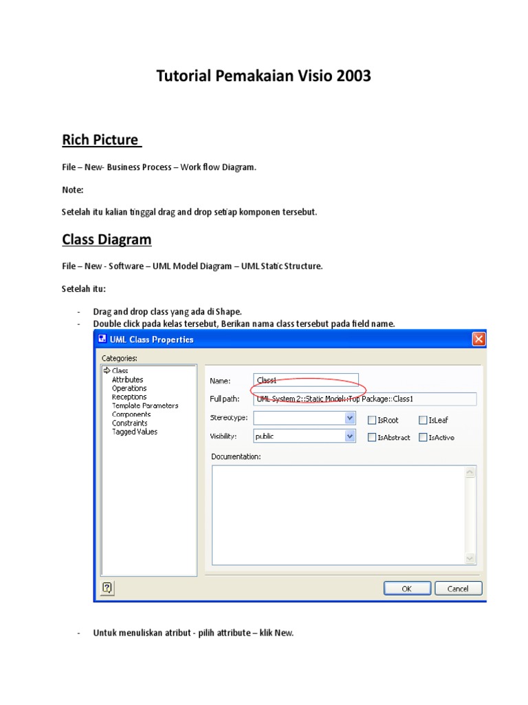 Tutorial Pemakaian Visio 2003: Rich Picture | PDF