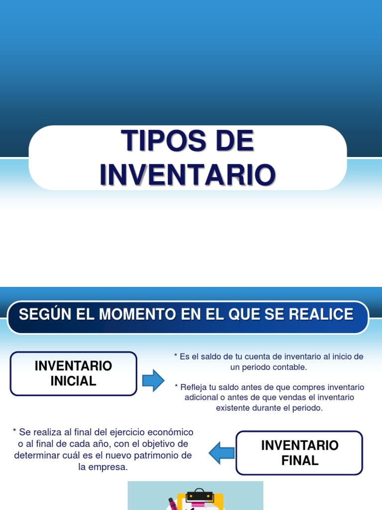 Tipos de Inventarios | PDF | Inventario | Economias