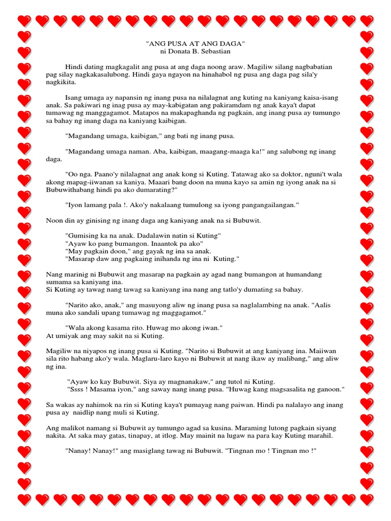 Ang Pusa at Ang Daga | PDF