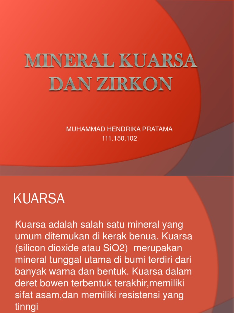 Mineral Kuarsa Dan Zirkon | PDF